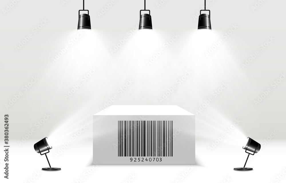 Product barcode on transparent background .Vector illustration. Stock ...