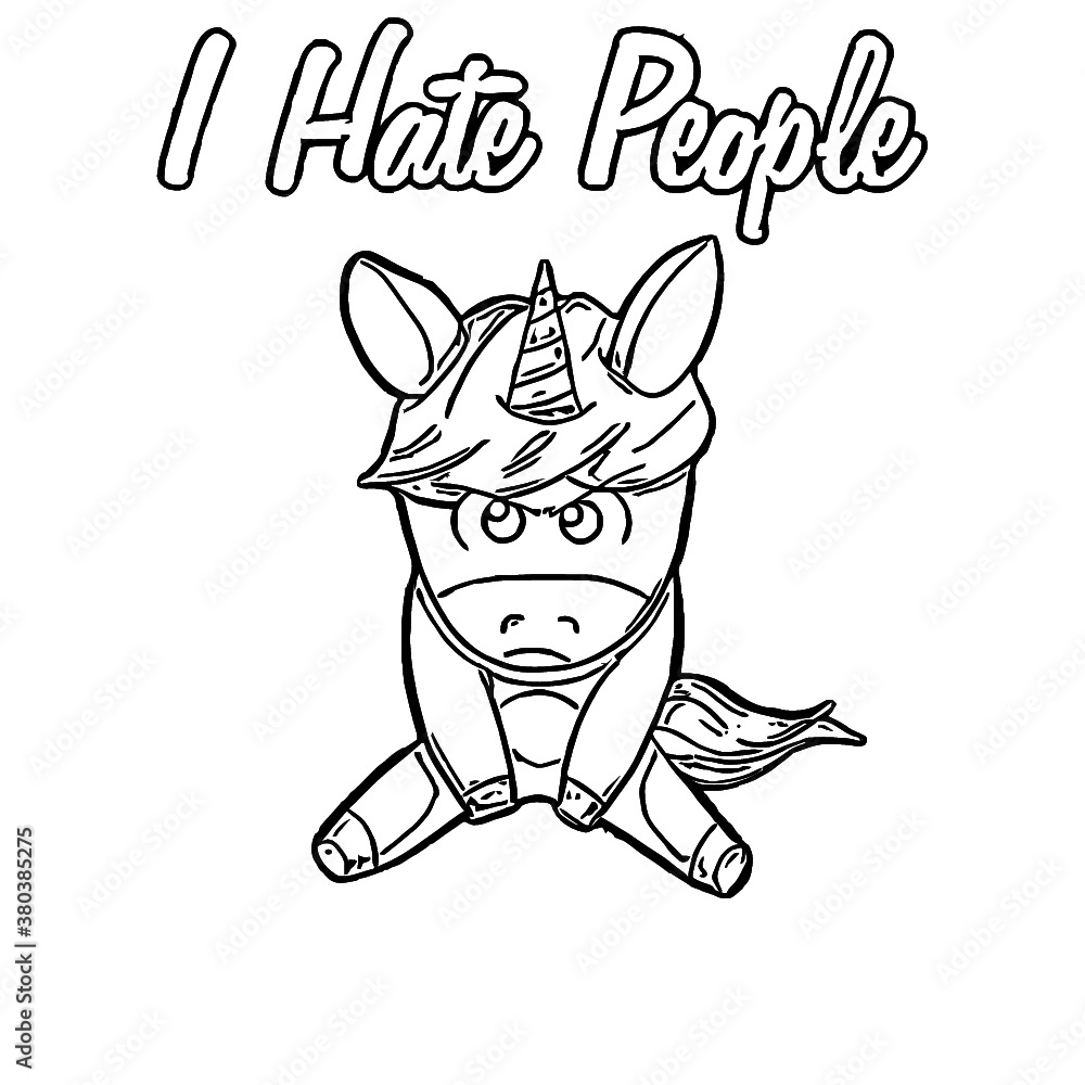 Hate Coloring Pages