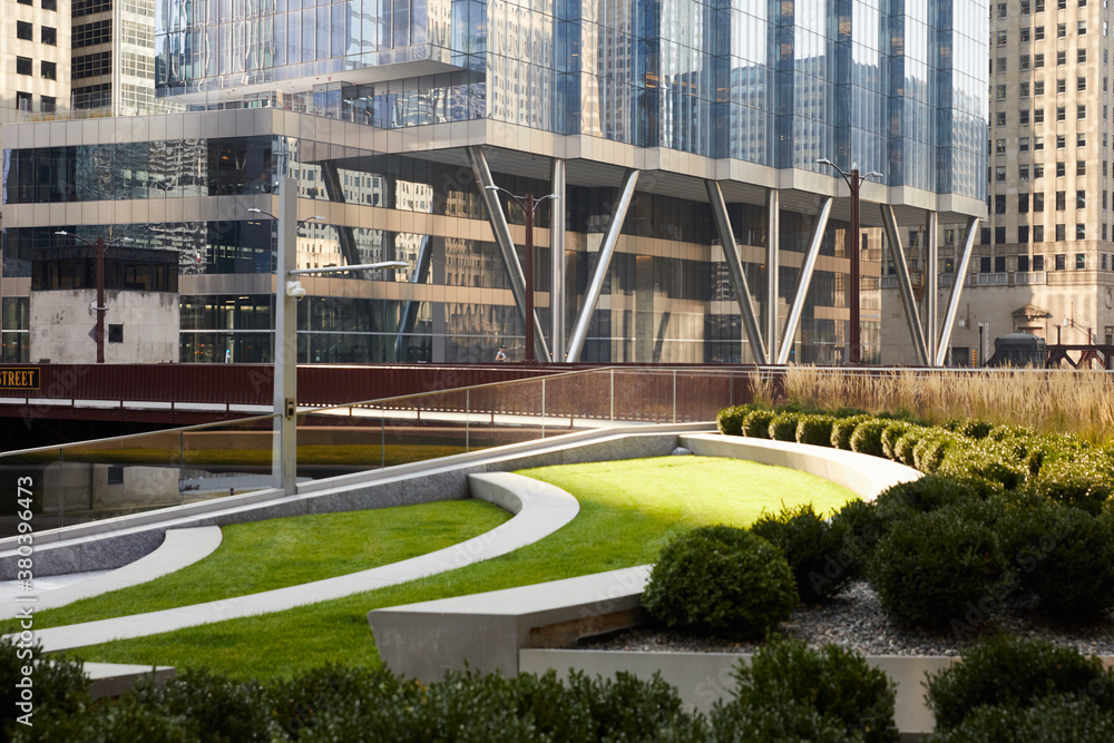 Green and glass environmentally friendly urban architecture for ...