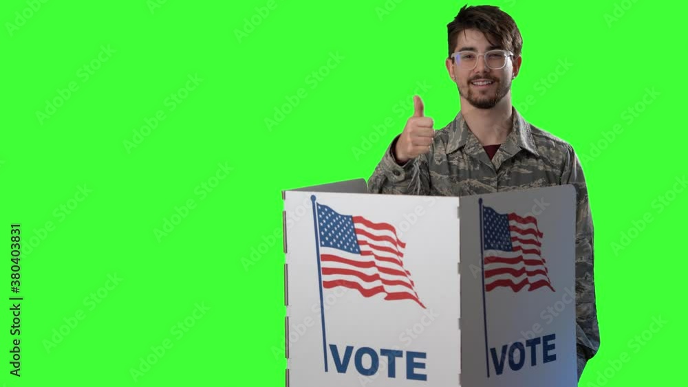 Conceptual portrait green screen background with smiling teen man ...