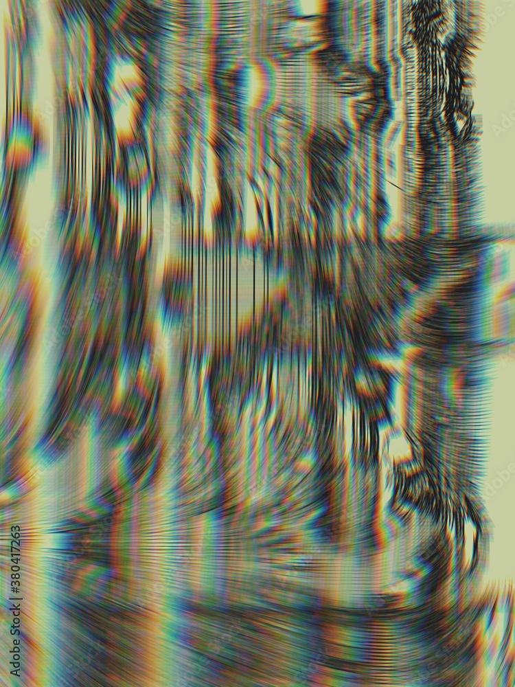 Electronic game screen with blank space, copy space. Retro glitch ...