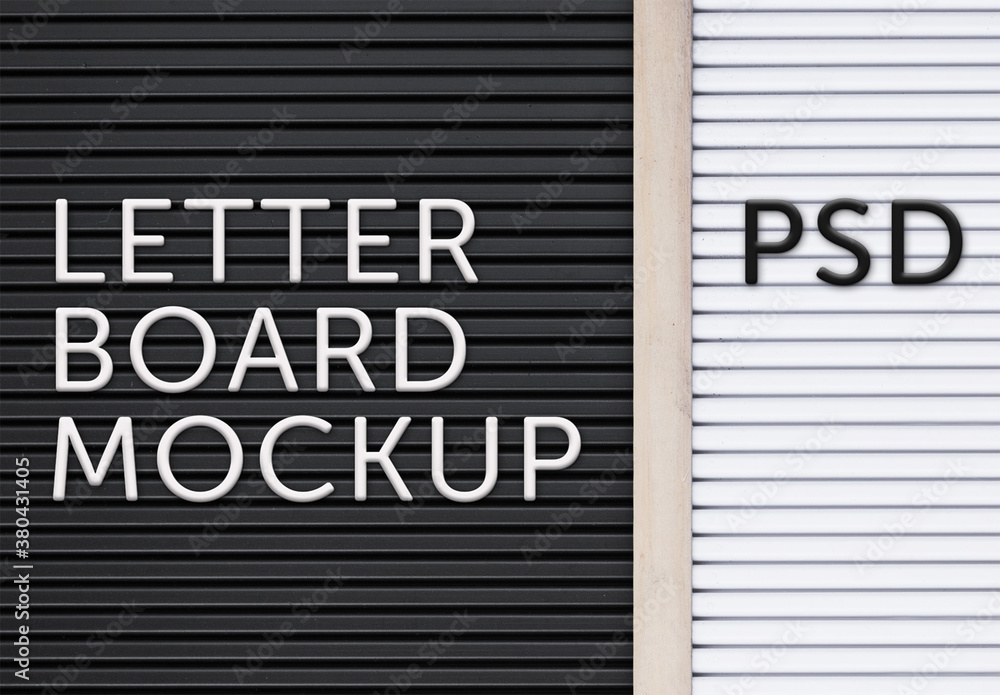 Letterboard Text Effect Stock Template | Adobe Stock
