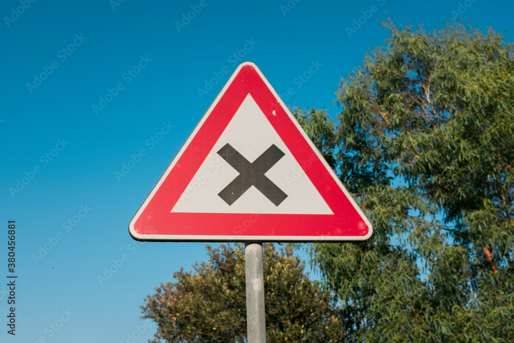 Fotka „Intersection priority right, traffic sign“ ze služby Stock ...