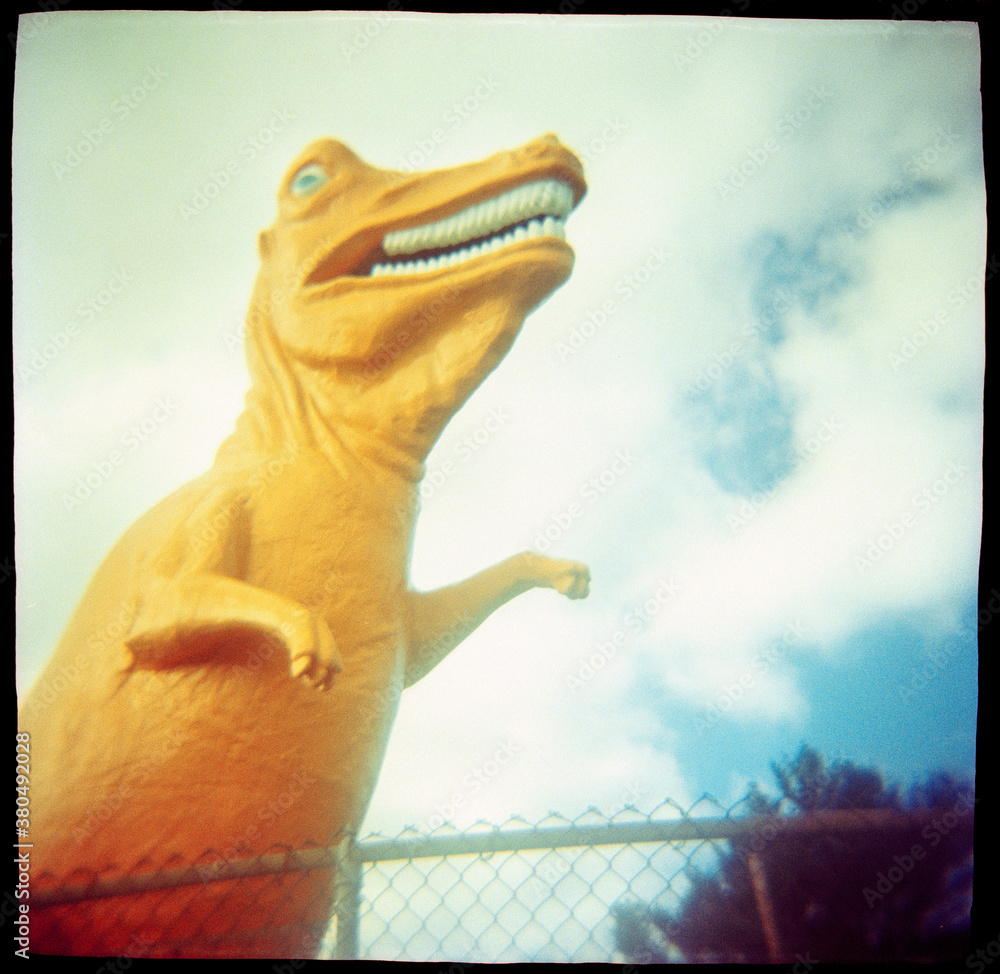 Dinosaur tyrannosaurus Rex at Mini Golf Park Stock Photo | Adobe Stock