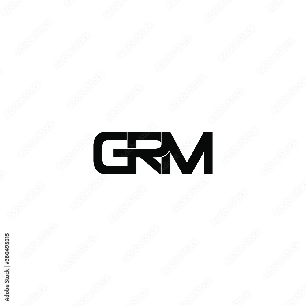 grm letter original monogram logo design Stock Vector | Adobe Stock