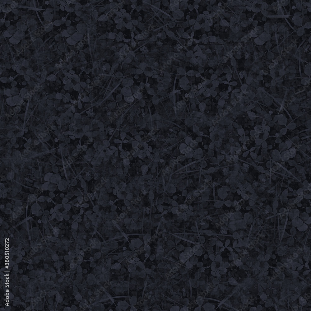 Dark moody almost black leaf seamless pattern. High quality ...
