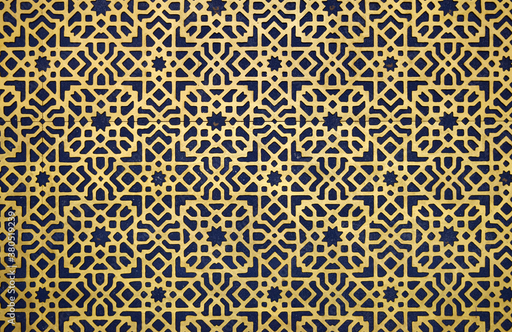 Islamic geometric motifs made of sand fiber reinforced concrete are ...