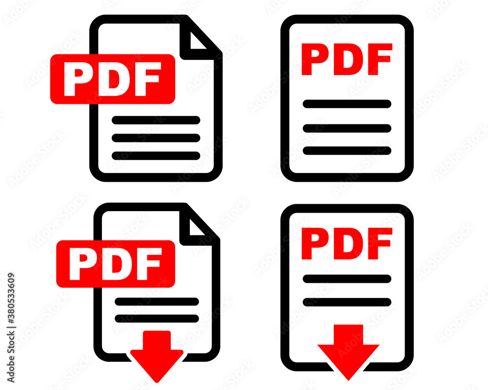 Adobe Pdf Icon Vector
