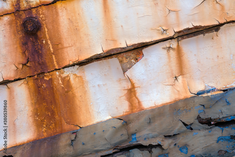 Rotting hull of a boat in detail. Stock Photo | Adobe Stock