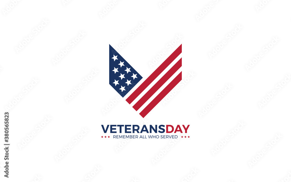 Symbols Of Us Veterans Day Clip Art Happy Veterans Day Sticker Set