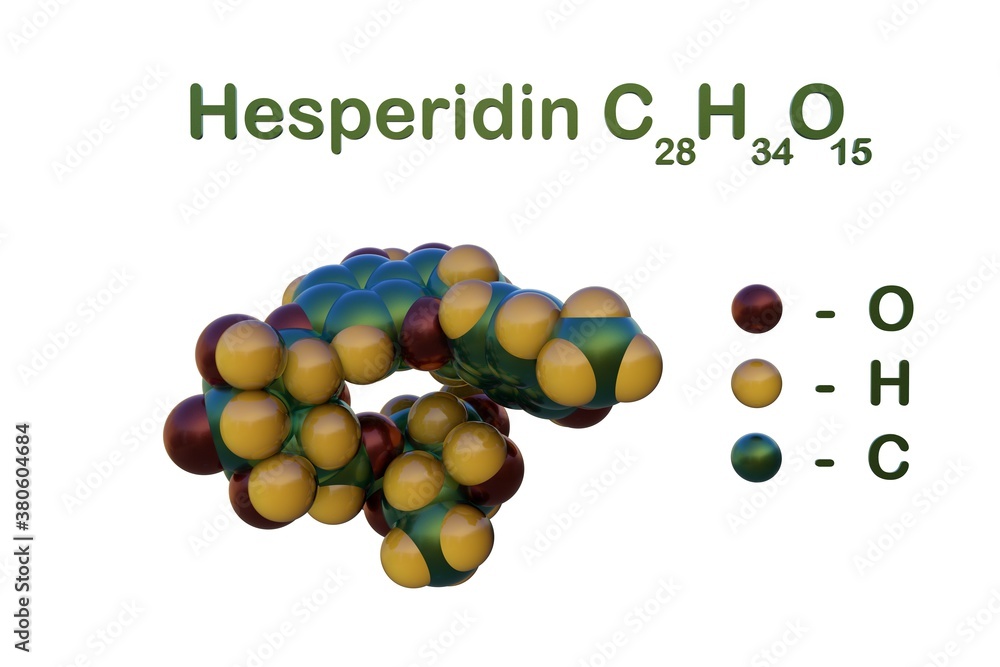 Structural chemical formula and space-filling molecular model of ...