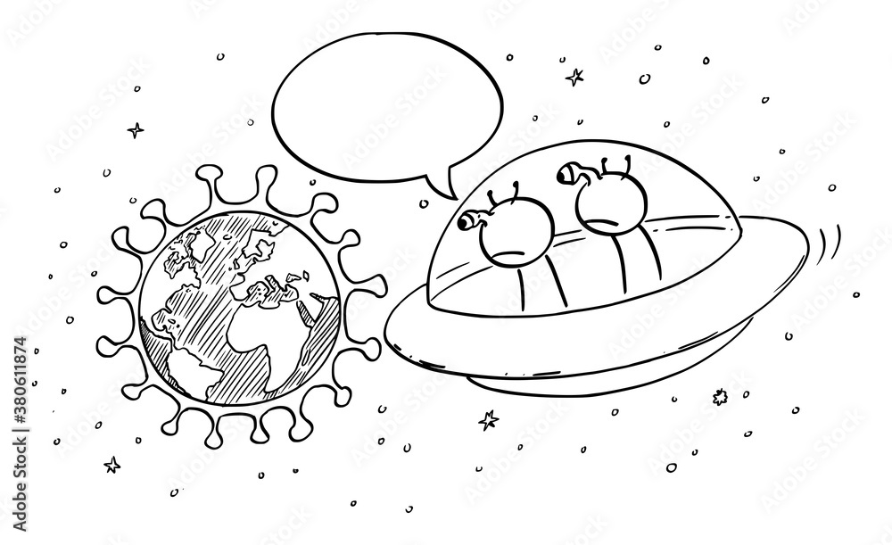 Vector cartoon stick figure drawing conceptual illustration of two ...