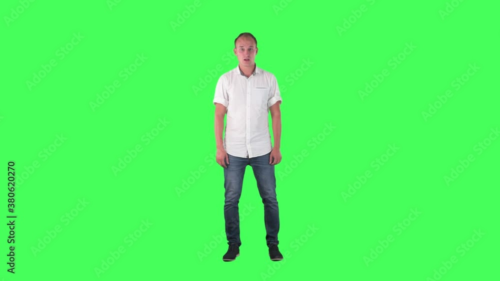 Shocked scared expression of business man watching at camera in horror ...