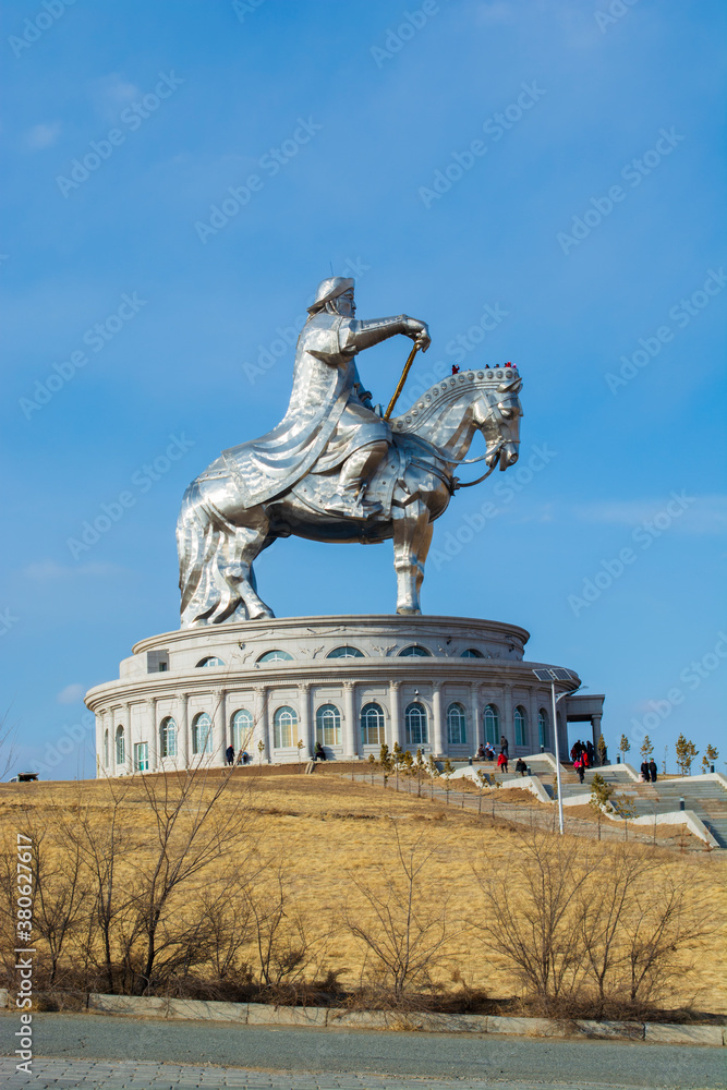 The Genghis Khan Equestrian Statue, part of the Genghis Khan Statue ...