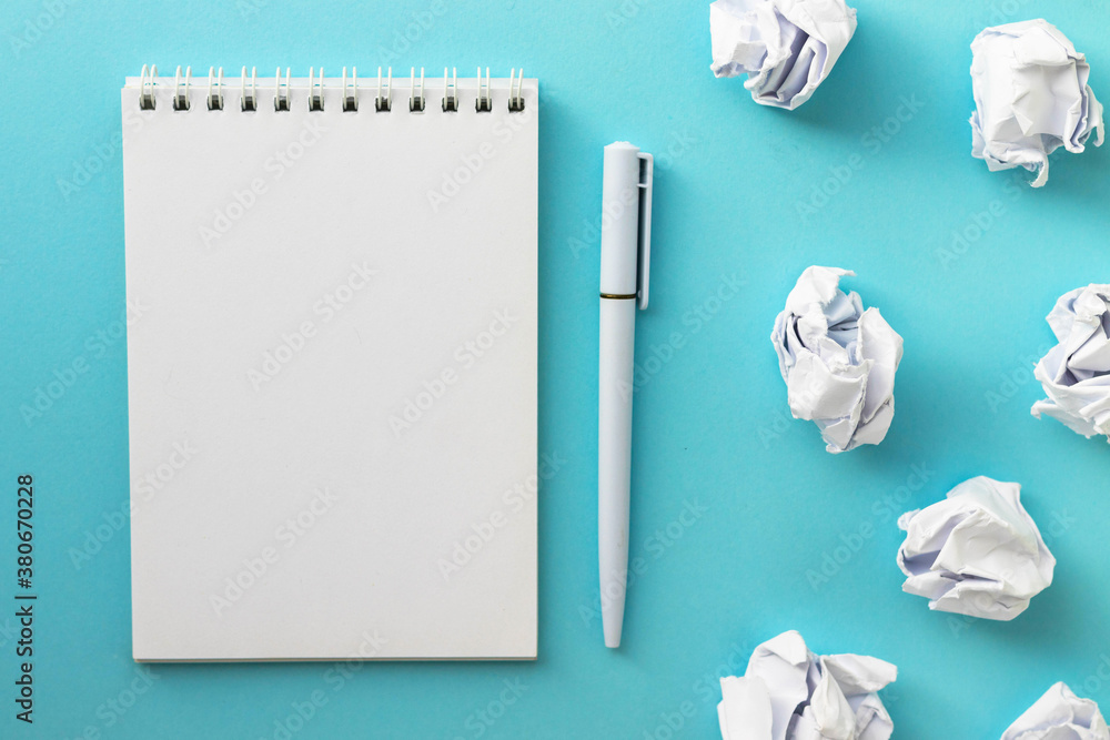 Crumpled Notebook Paper Ball