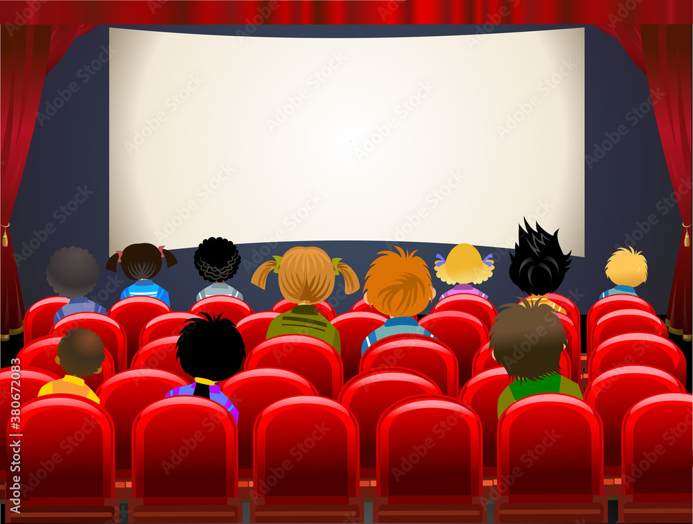 Cinema hall Stock Vector | Adobe Stock