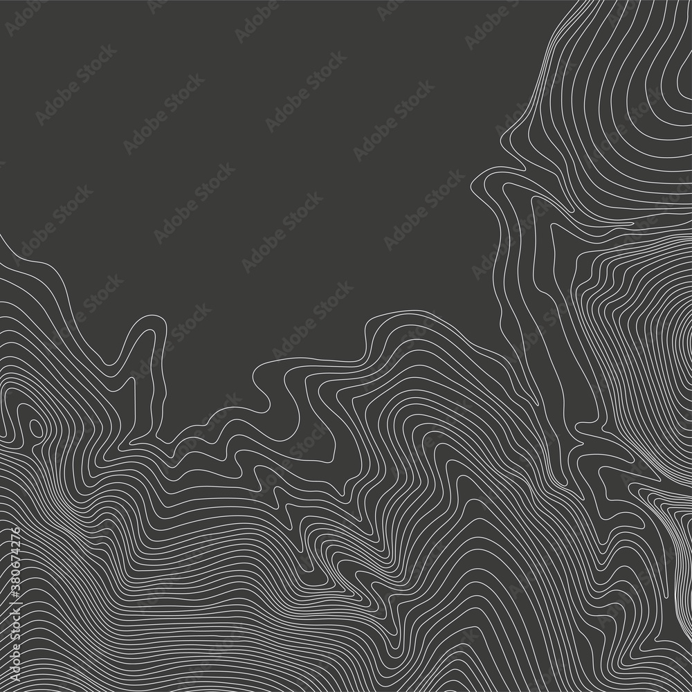 Map line of topography.Dark topographic map concept with space for your ...