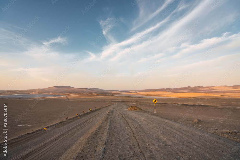 Empty road in the desert Stock Photo | Adobe Stock