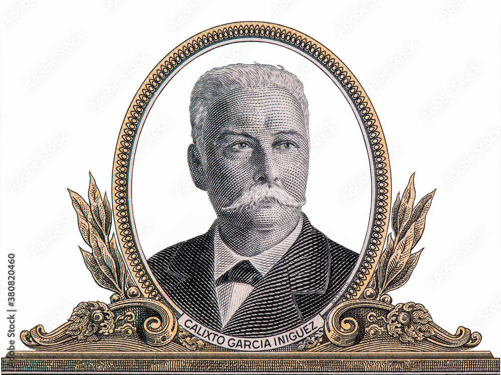 Calixto Garcia e Iniguez (1839 – 1898). Portrait from Cuba 50 Pesos ...