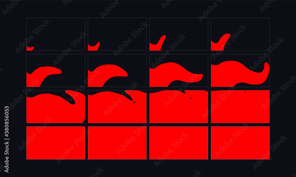 Liquid transition effect. Water Transitions animation for games ...