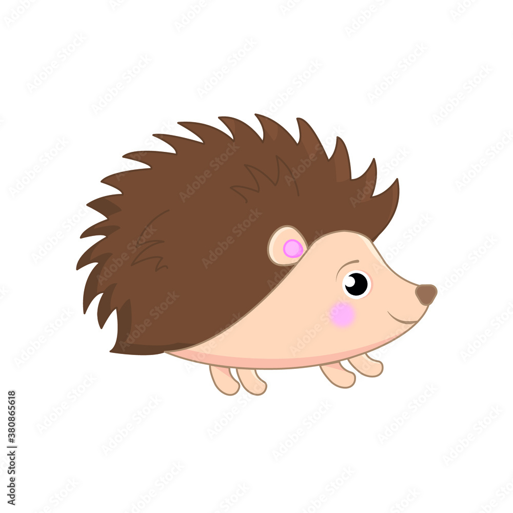 Cartoon hedgehog Stock Vector | Adobe Stock