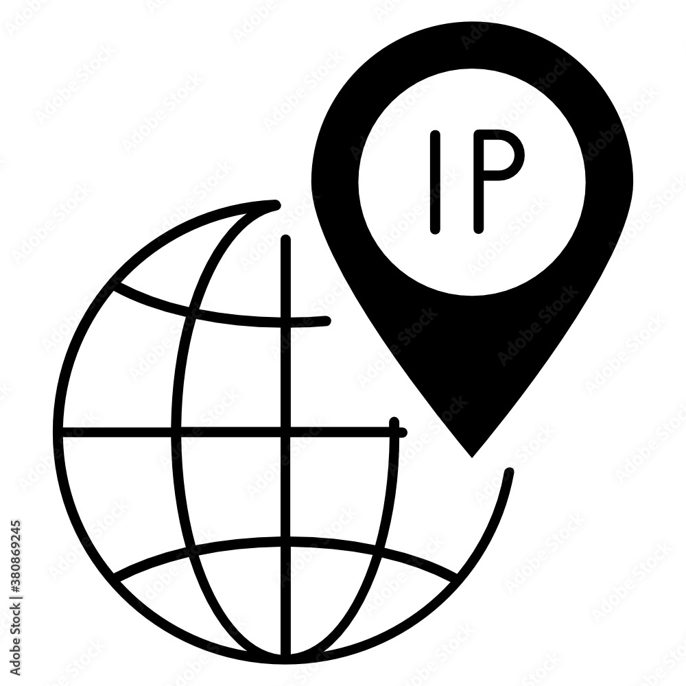 ISP Internet Protocol Address Vector Icon Concept Design, Data Center ...