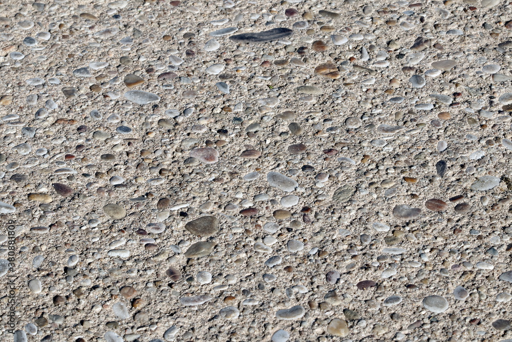 Concrete texture, with flints used for a sidewalk, Stock Photo | Adobe ...