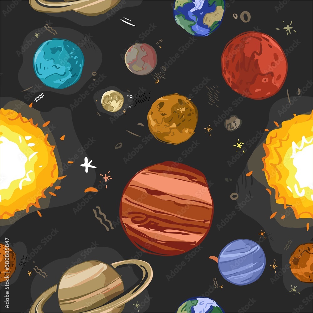 Wrapping Paper Solar System