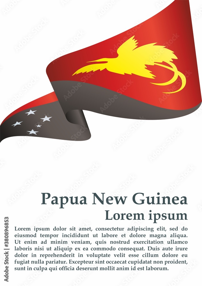 Flag of Papua New Guinea, Independent State of Papua New Guinea ...