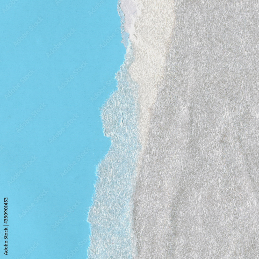 Colorful torn paper collage close-up. Texture made from various paper ...