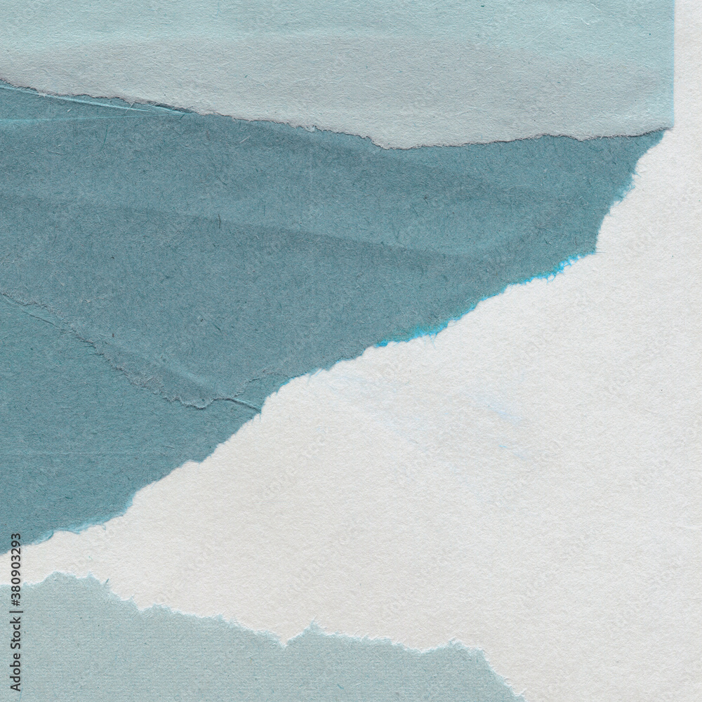 Colorful torn paper collage close-up. Texture made from various paper ...