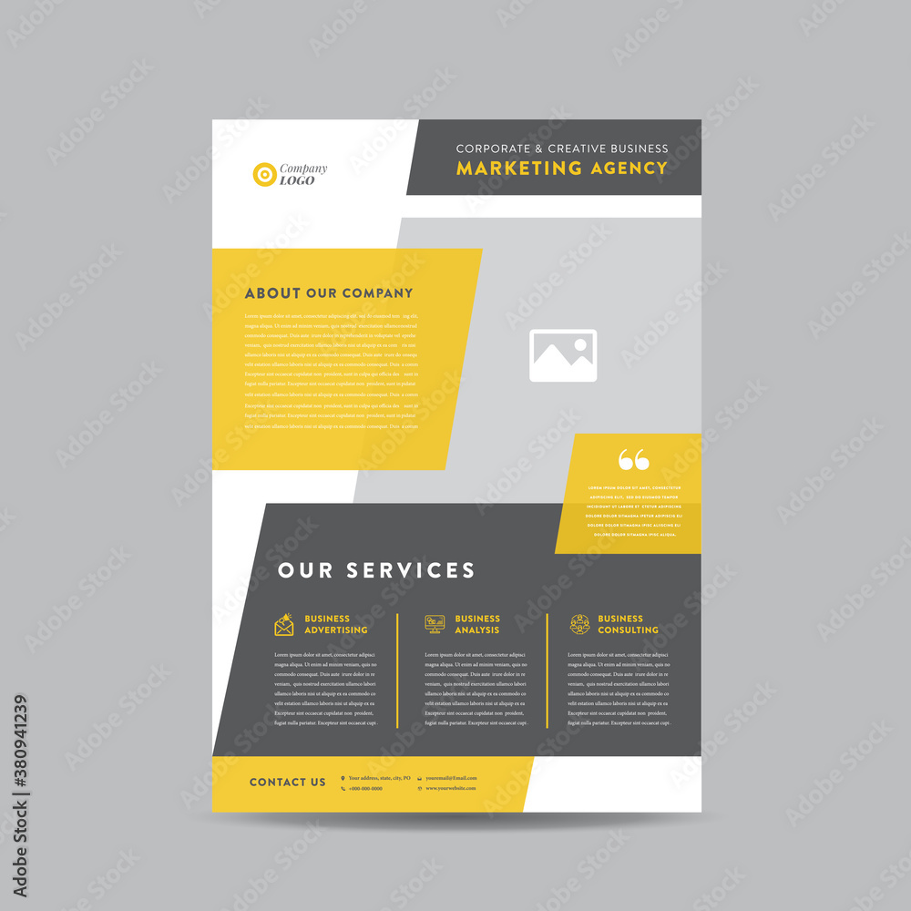 Corporate Business Flyer Design | Handout and leaflet design ...