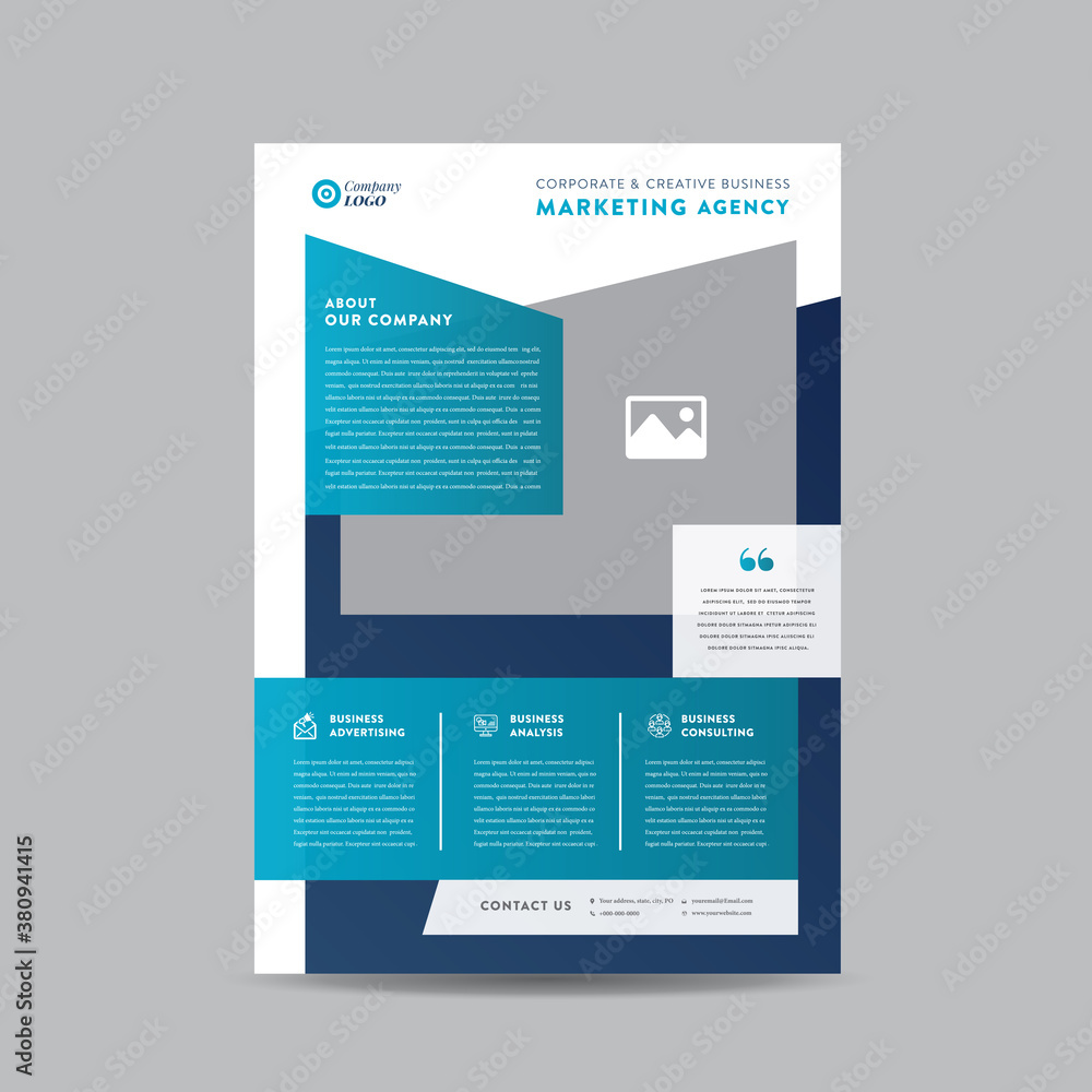 Corporate Business Flyer Design | Handout and leaflet design ...