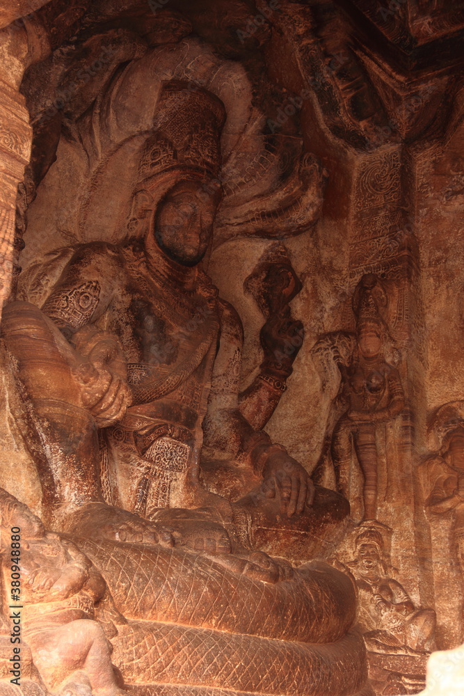 Badami cave temples, complex of Hindu and Jain cave temples located in ...