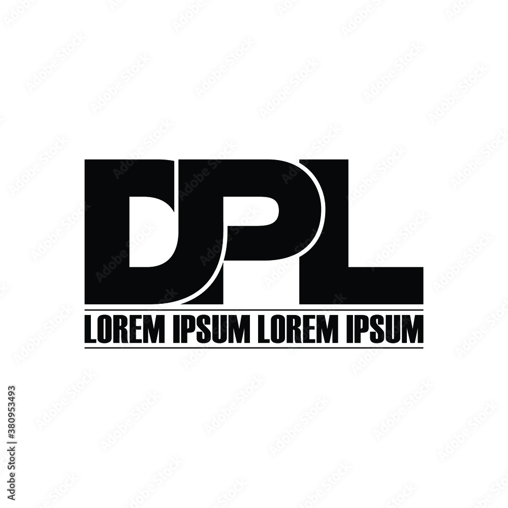 DPL letter monogram logo design vector Stock Vector | Adobe Stock