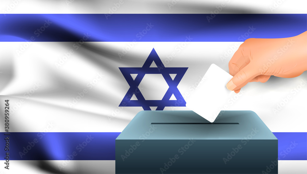 Male hand puts down a white sheet of paper with a mark as a symbol of a ...