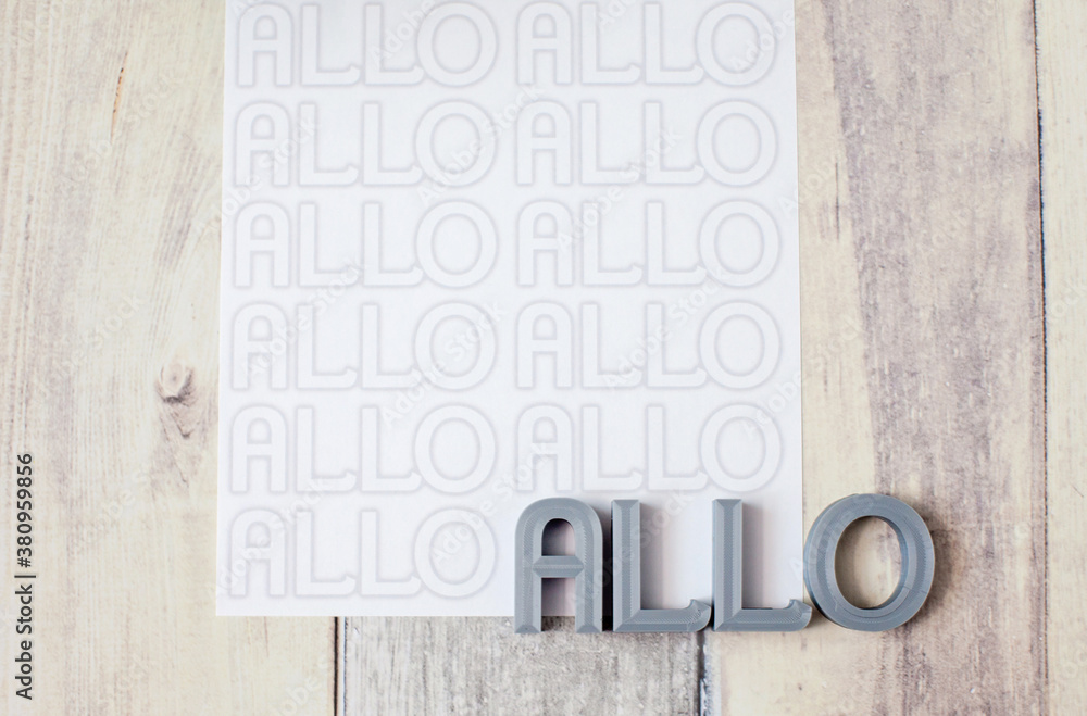 3d printed Allo Stock Photo | Adobe Stock