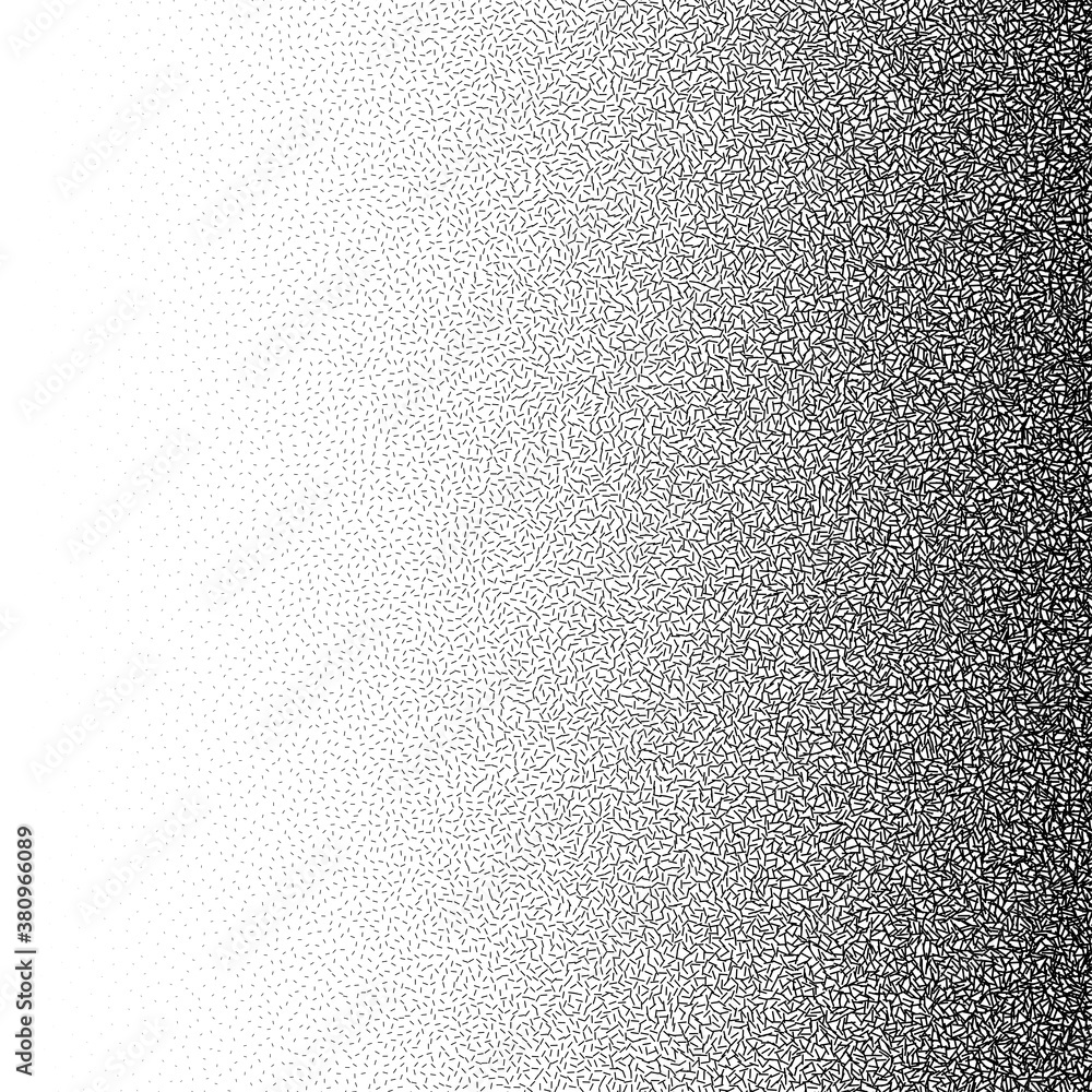 Crosshatch linear gradient. Large section of random lines, decreasing ...