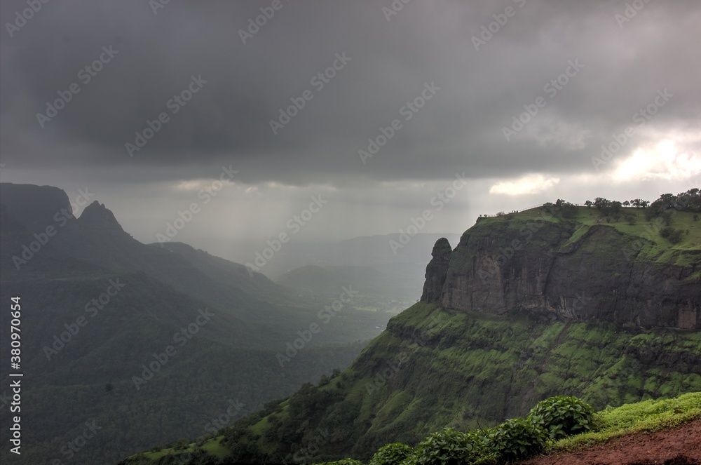 Rainy day with fog and greenery, Matheran, smallest hill station in ...