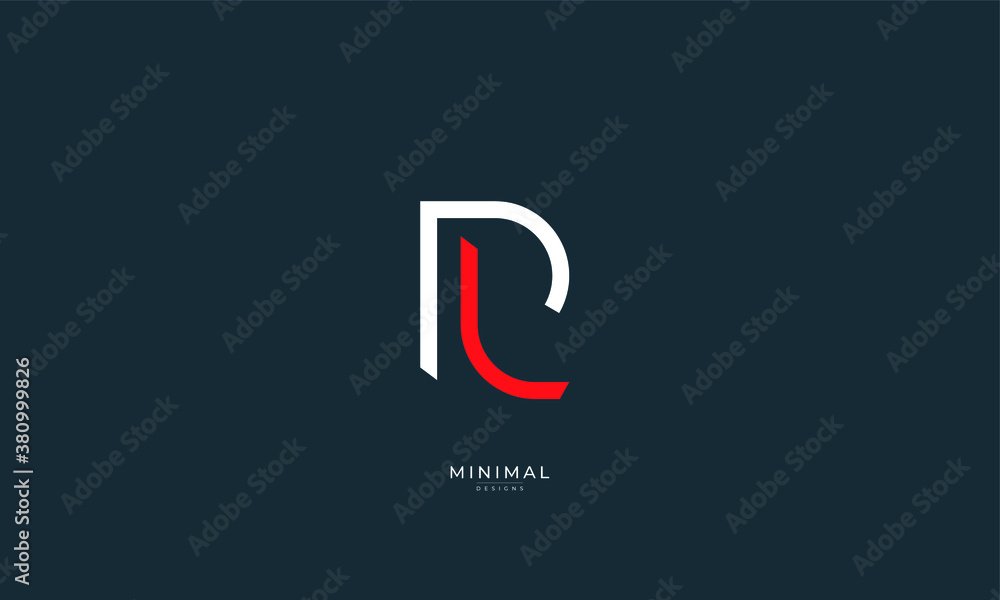 Alphabet letter icon logo PL Stock Vector | Adobe Stock