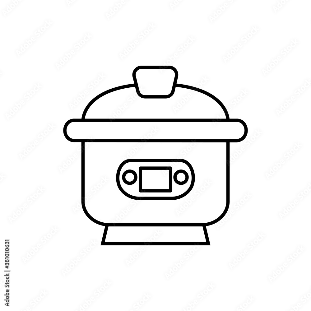 rice cooker icon, multicooker, electric cooker, vector ilustration ...