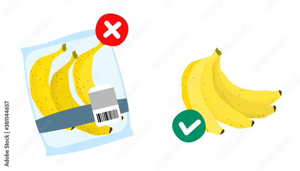 Ban single use plastic, stop sign. Choose plastic free. Zero Waste ...