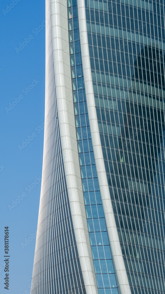 Milano, Italy. The iconic Generali tower at CityLife district designed ...
