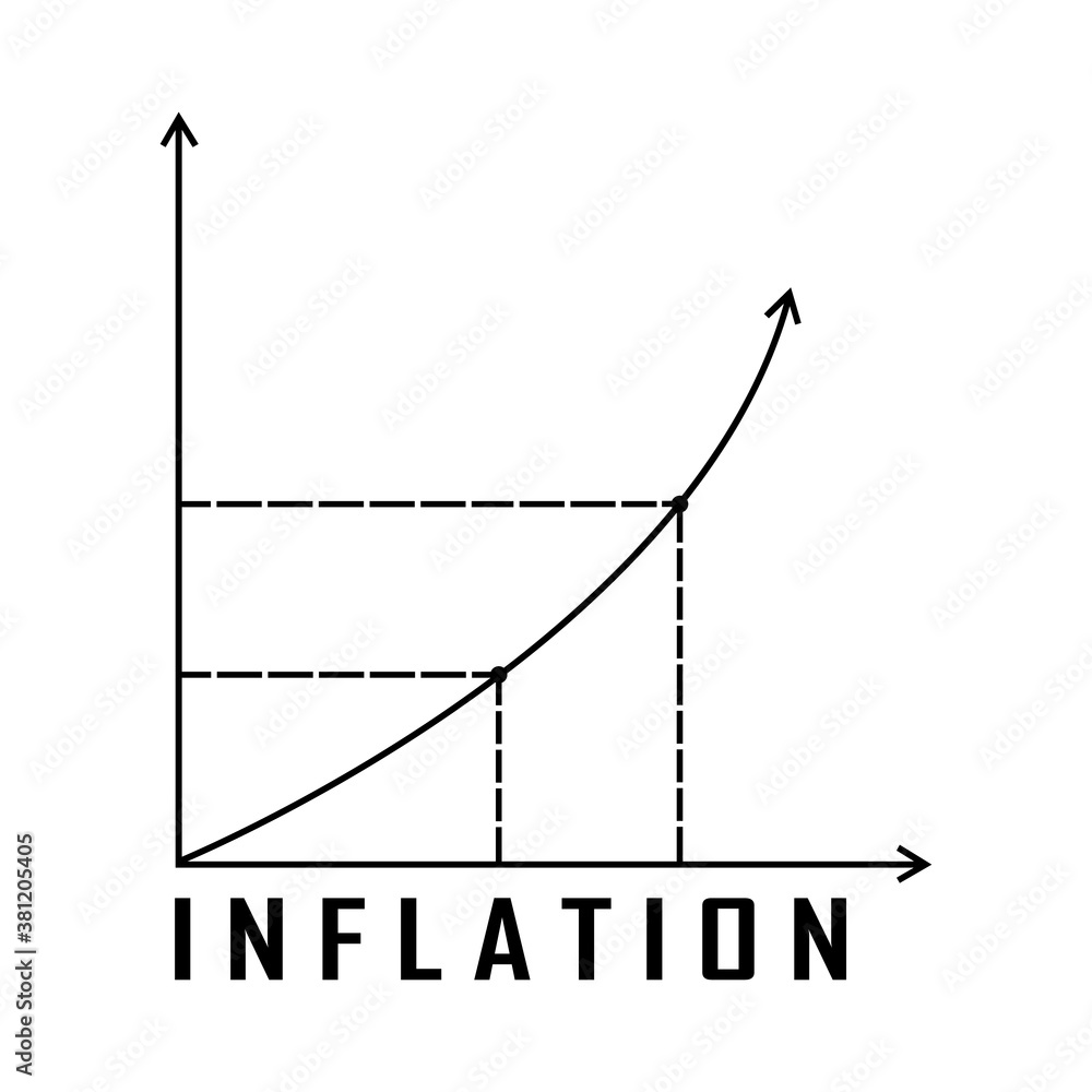 Inflation Icon - Stock Vector Illustration Stock Vector | Adobe Stock
