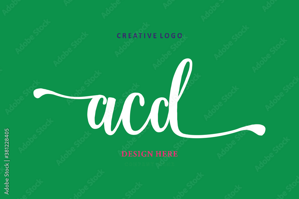 pharmacy letter ACD logo is simple, easy to understand and ...