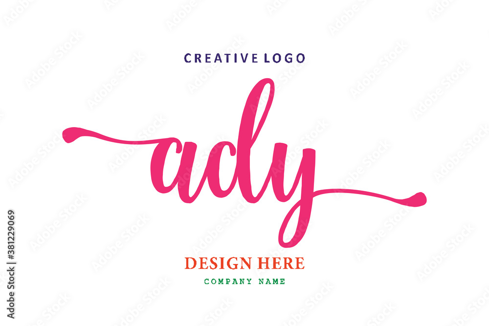 pharmacy letter ADY logo is simple, easy to understand and ...