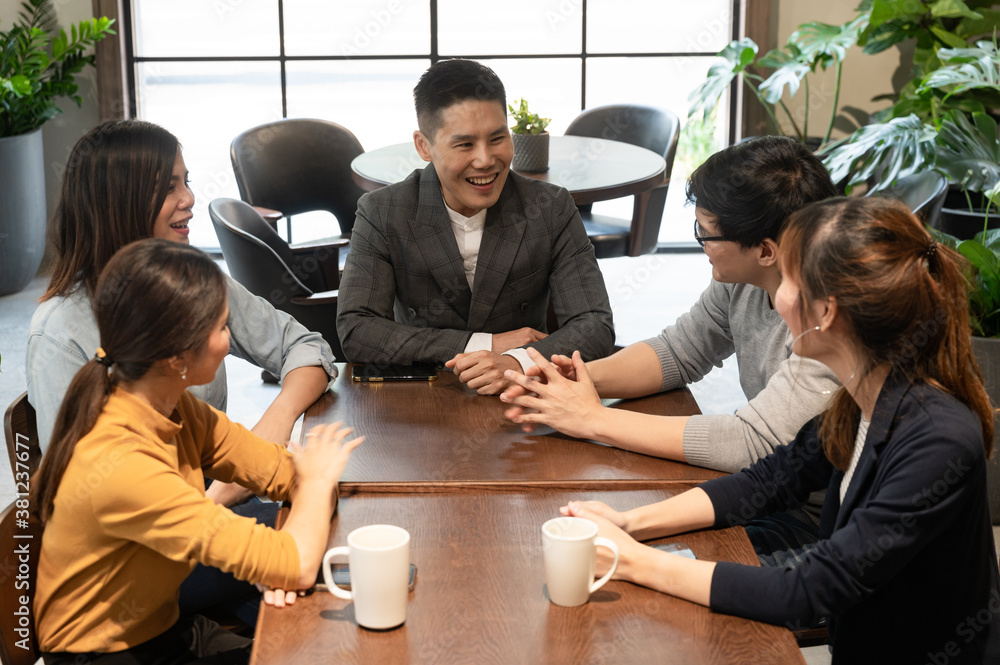 Corporate business team work and manager in a meeting room for ...