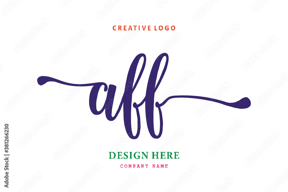 pharmacy letter AFF logo is simple, easy to understand and ...