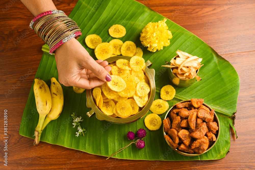 Kerala banana chips for Onam festival popular deep fried snack ...