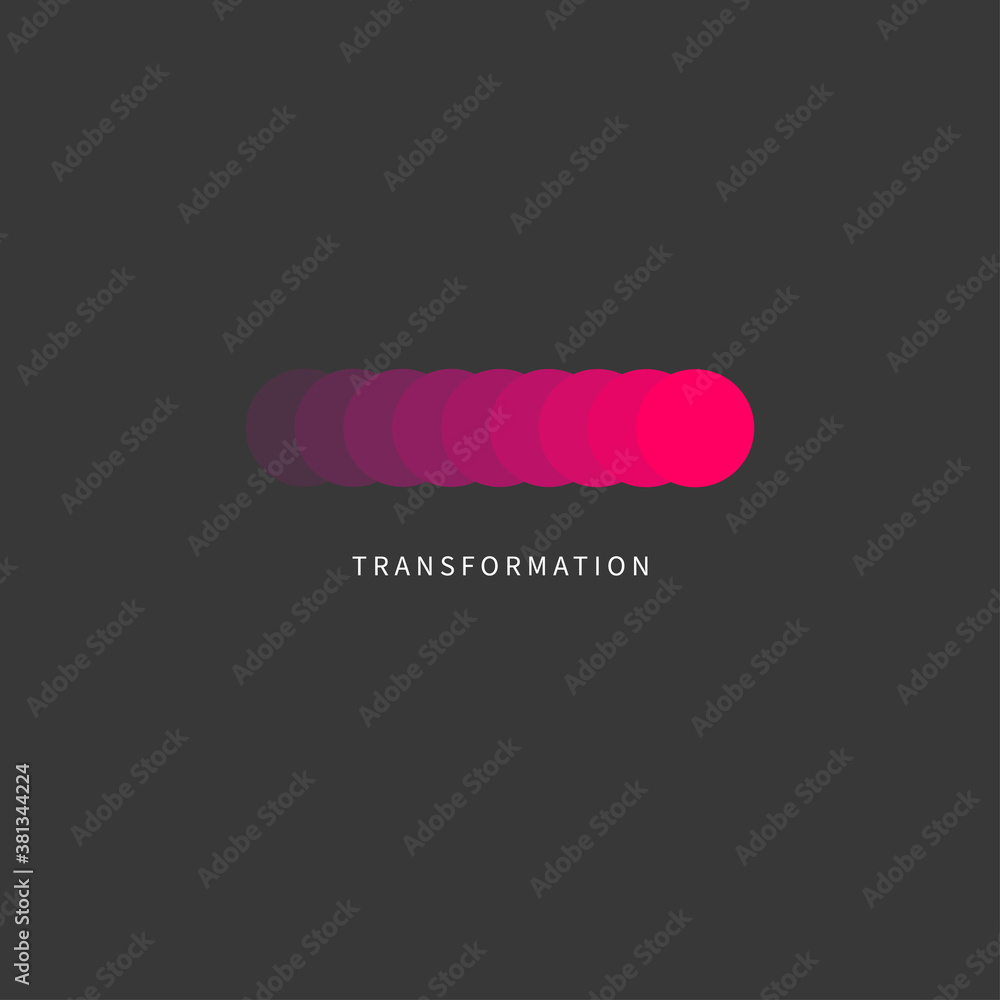 Change icon, transformation, evolution, development coaching color logo ...